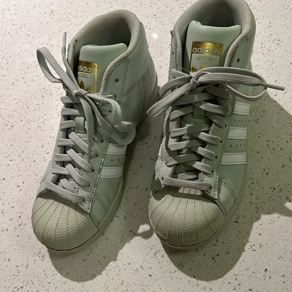 adidas | Shoes | Adidas Mint Green Pro Model Shoes | Poshmark